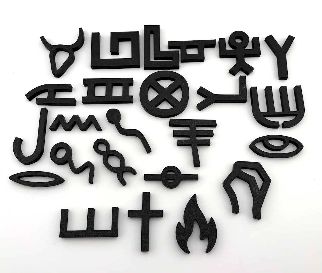 Paleo Hebrew Alphabet Letters – Complete Set of Ancient Hebrew Symbols ...
