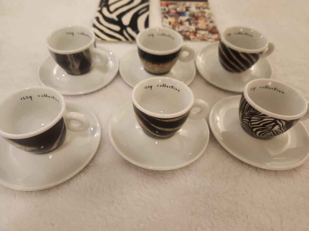 Illy Art Collection Espresso Cups “zebra” by Roberta Pietrobelli (1999 ...