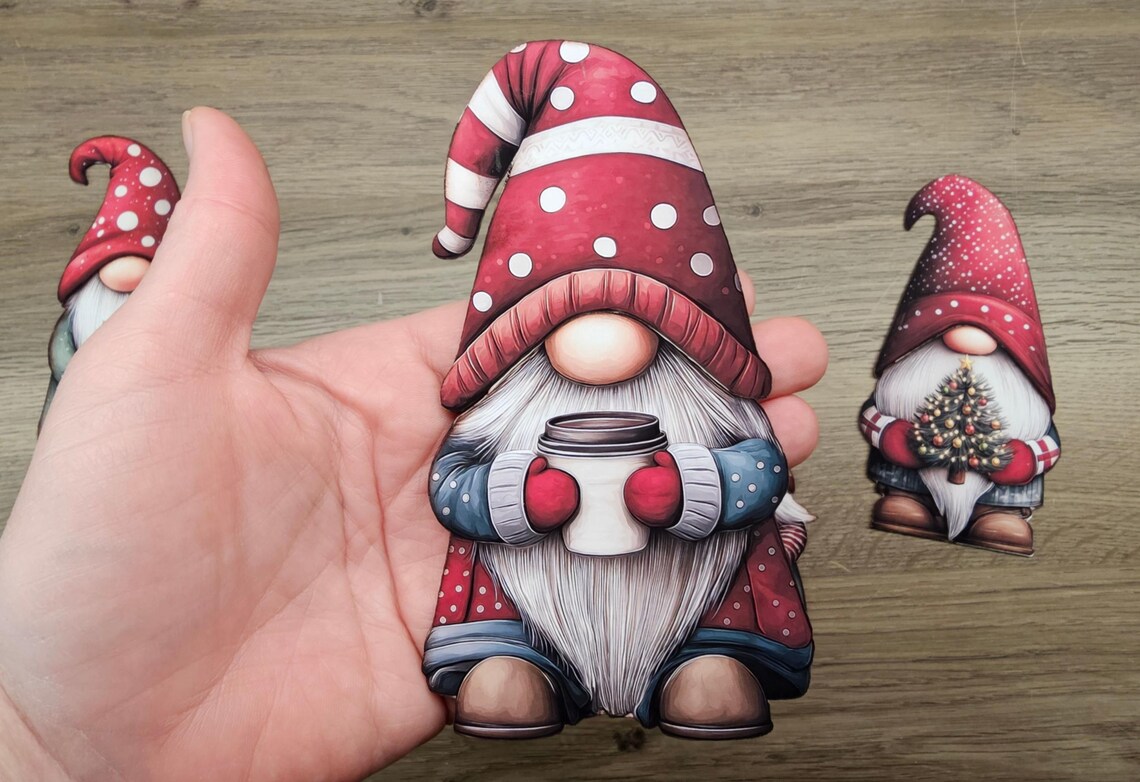 Christmas Gnome Hidden Notes Printable Kit | Pull-out Letters ...