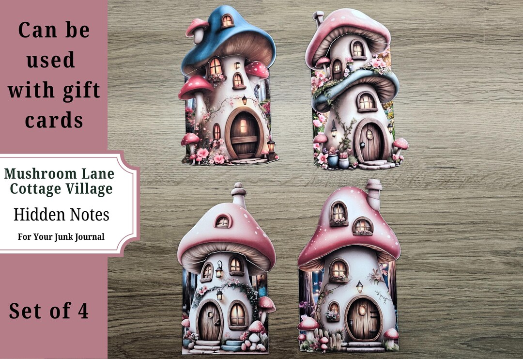 Fairy Cottage Hidden Notes | Printable House Ephemera for Junk Journal ...