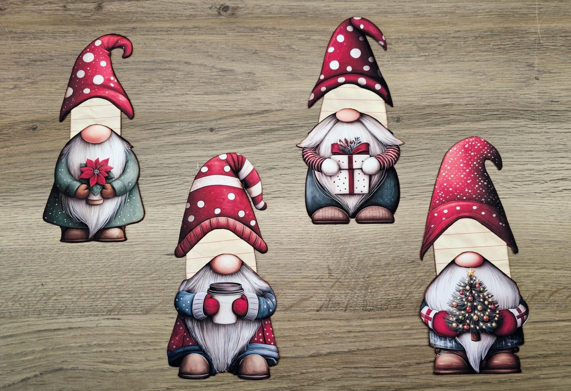 Christmas Gnome Hidden Notes Printable Kit | Pull-out Letters ...