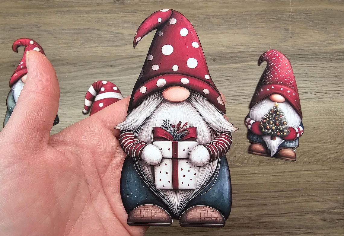 Christmas Gnome Hidden Notes Printable Kit | Pull-out Letters ...
