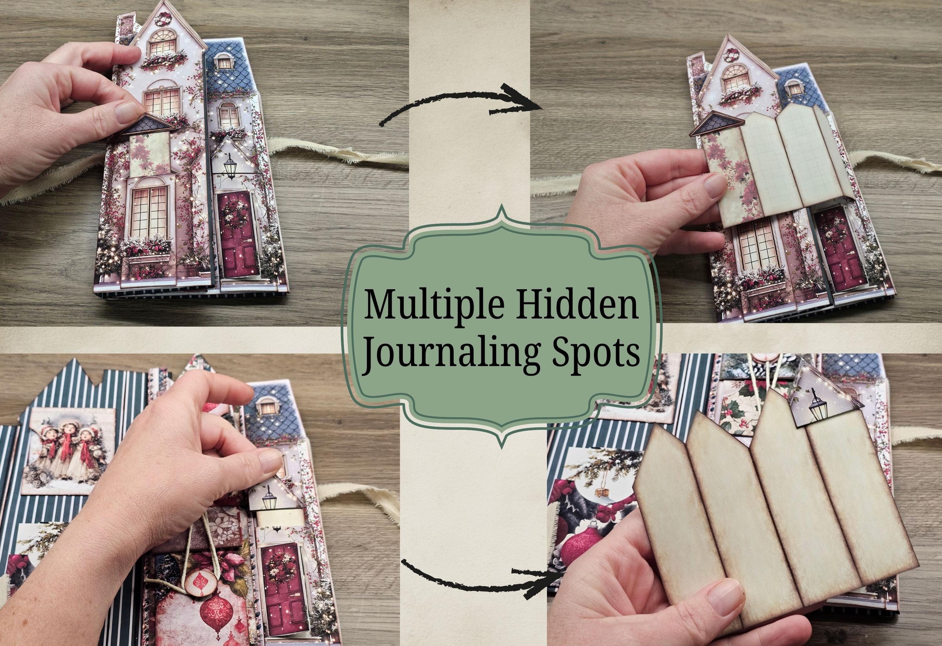 Vintage Christmas Folio Printable Kit With Hidden Journaling, Letters ...
