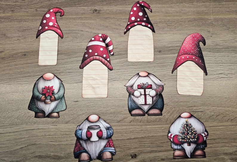 Christmas Gnome Hidden Notes Printable Kit | Pull-out Letters ...