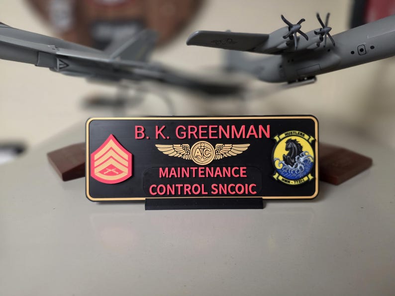Custom Military Name Plate: Magnetic Rank and Patch for Easy Switch - Etsy