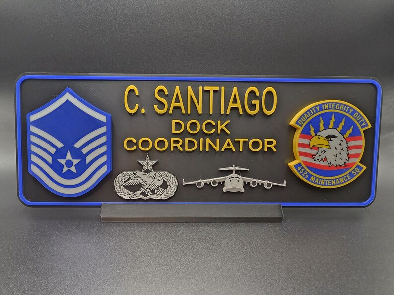 Custom Military Name Plate: Magnetic Rank and Patch for Easy Switch - Etsy