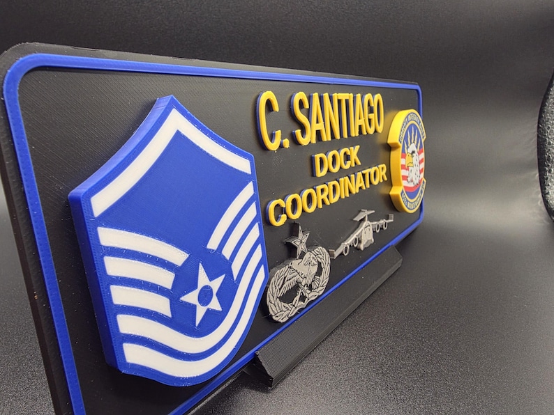 Custom Military Name Plate: Magnetic Rank and Patch for Easy Switch - Etsy