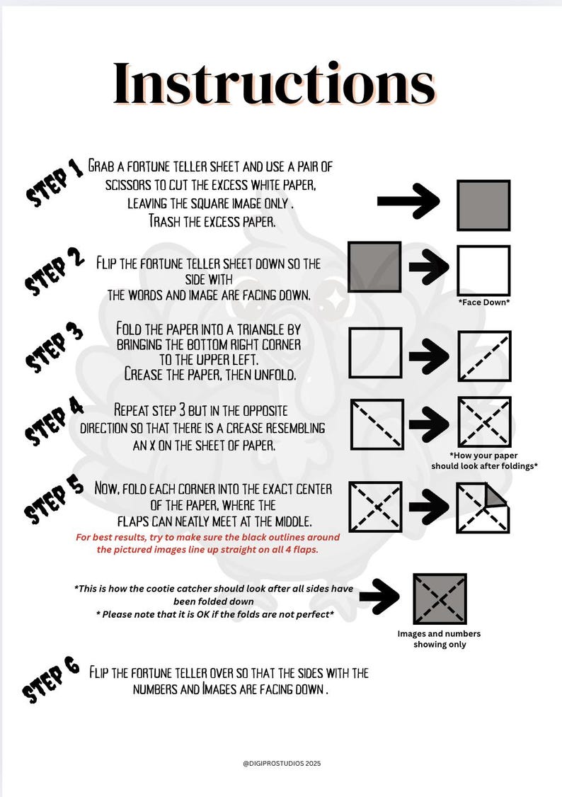 Thanksgiving Fortune Teller | Jokes & Prompts Game (printable) - Etsy