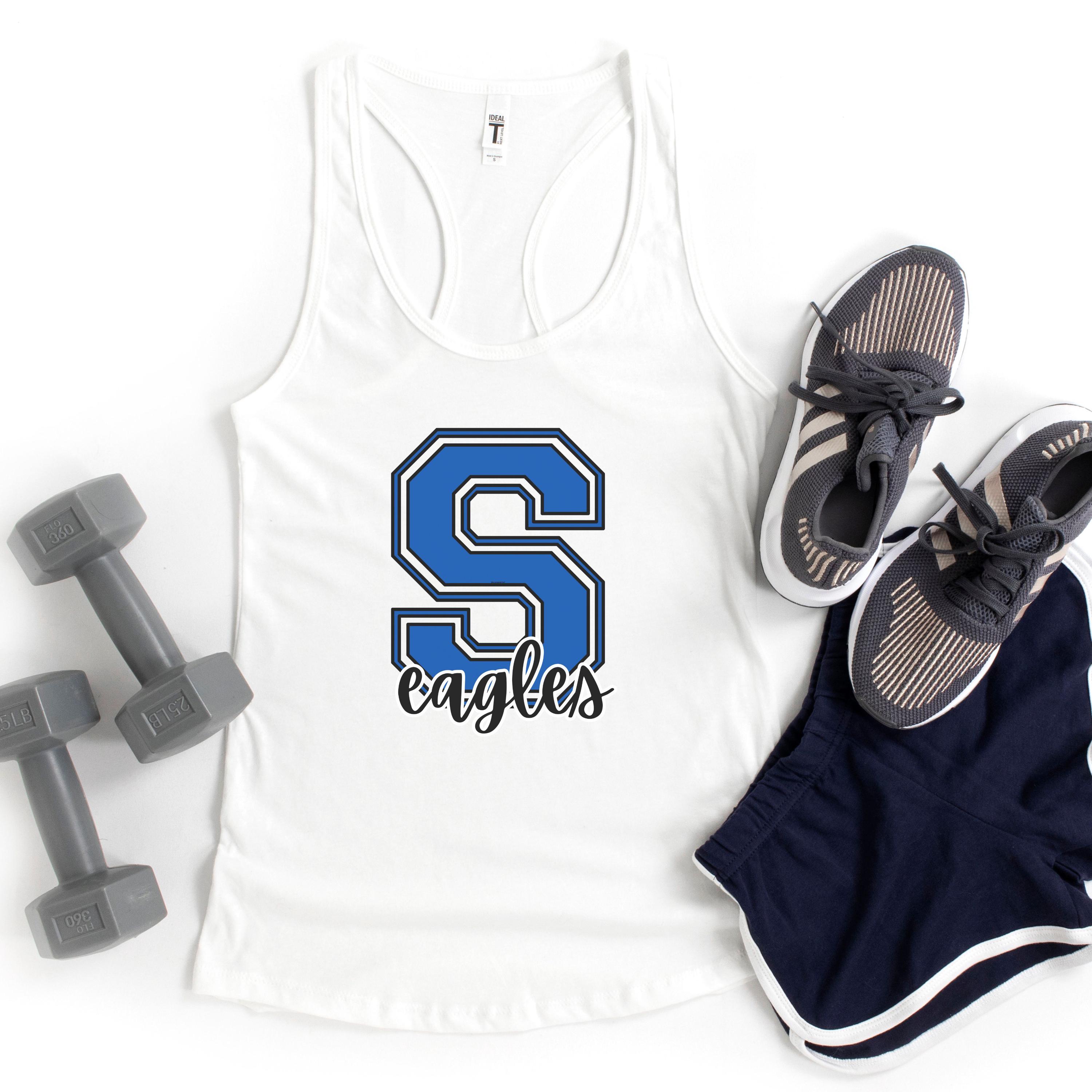 Custom Varsity Letter Racerback Tank: Personalized Team Spirit Wear - Etsy