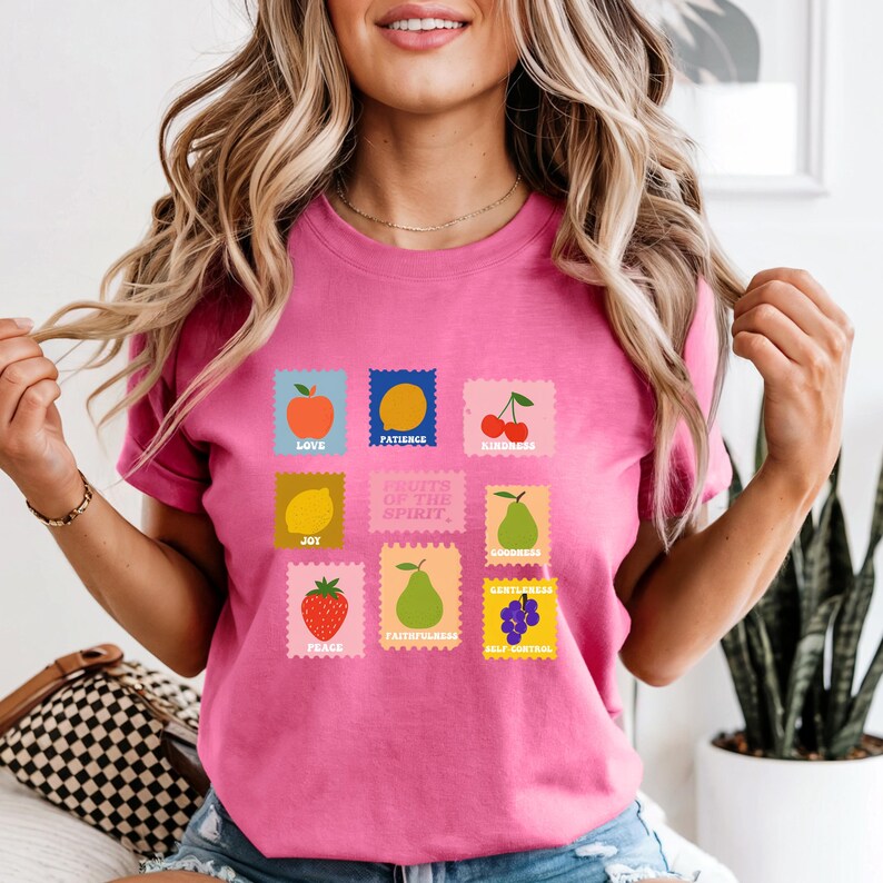 Fruits of the Spirit Shirt | Comfort Colors® 1717 Christian Tee | Faith ...