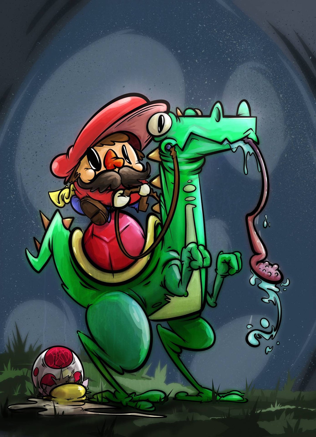 Derpy Mario Brothers - Etsy