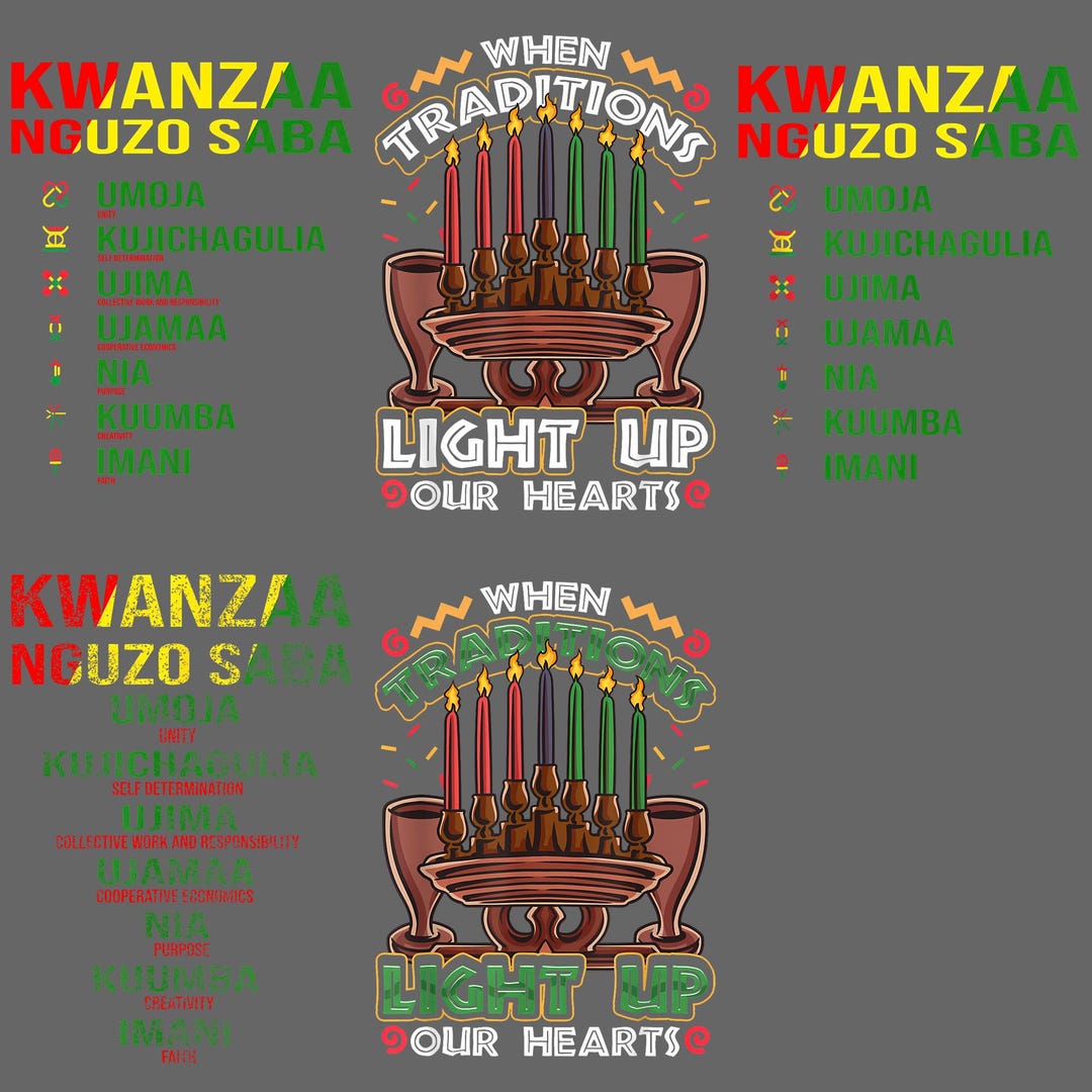 Kwanzaa Nguzo Saba Seven Principles PNG - African Cultural Clipart ...