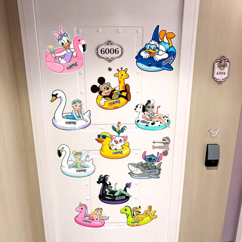Personalized 200+ Disney Characters Summer Cruise Magnet, Swimming ...