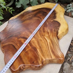 Live Edge Coffee Table, Rustic Solid Wood Table for Natural Farmhouse ...