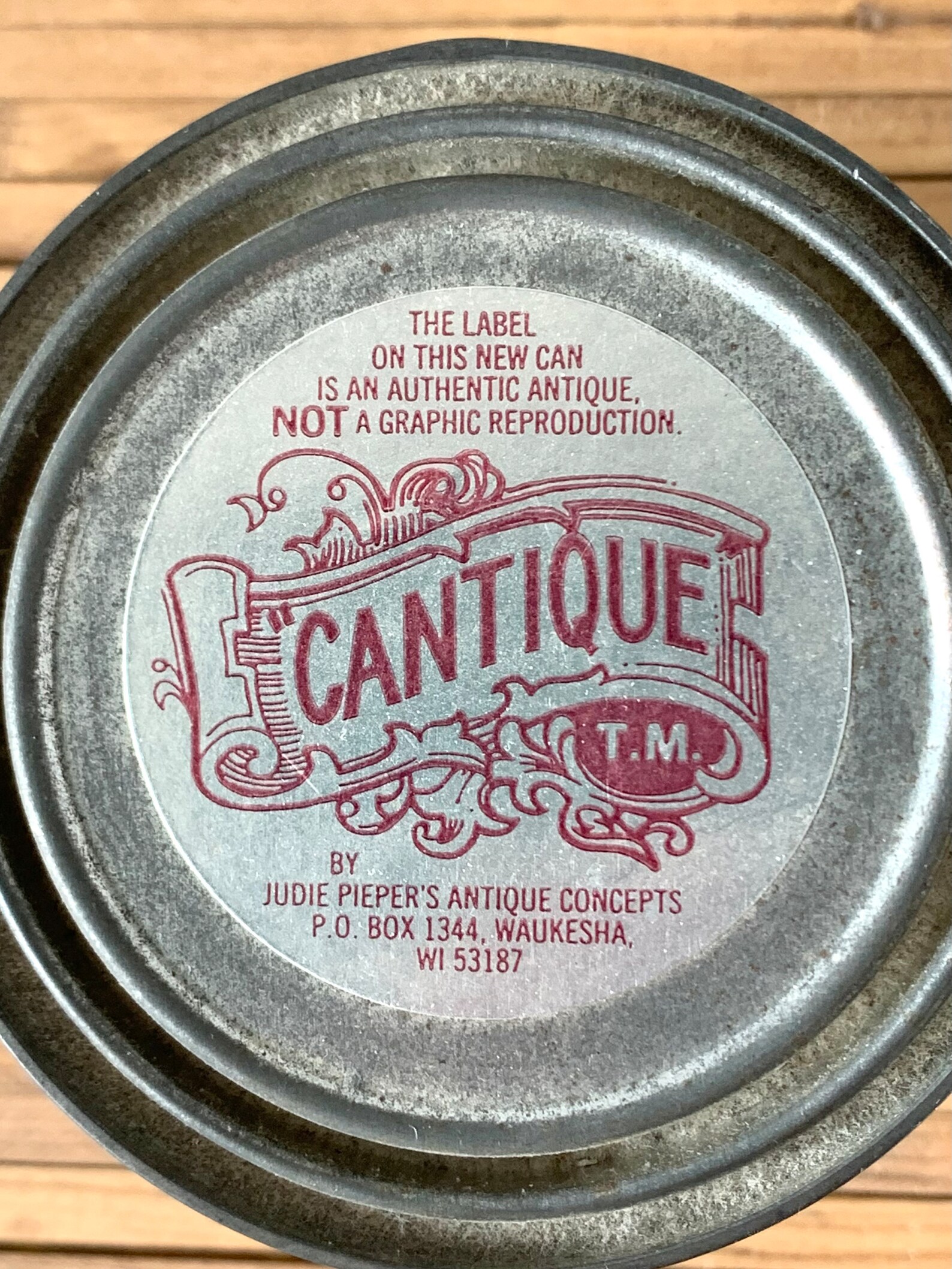 Antique Edgett-burnham Company Label- Cantique Re-purposed Can-display ...