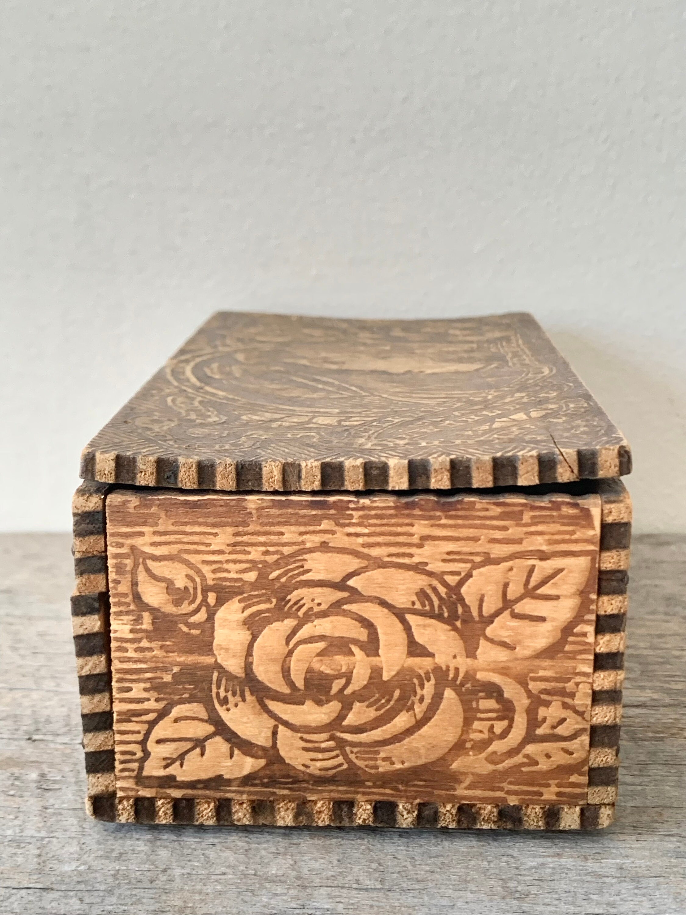 Pyrography Wood Box - Etsy