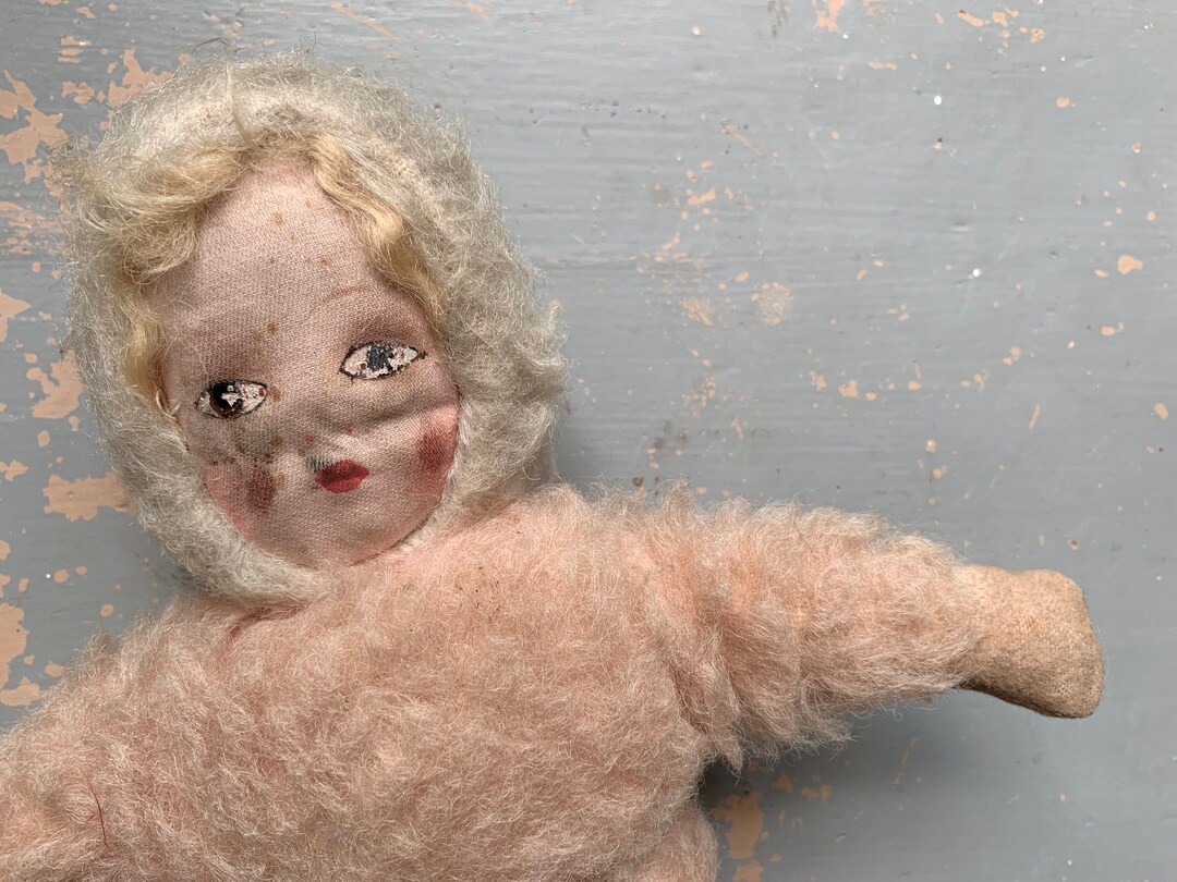 Old Vintage Merrythought Mohair Plush Doll- England - Etsy
