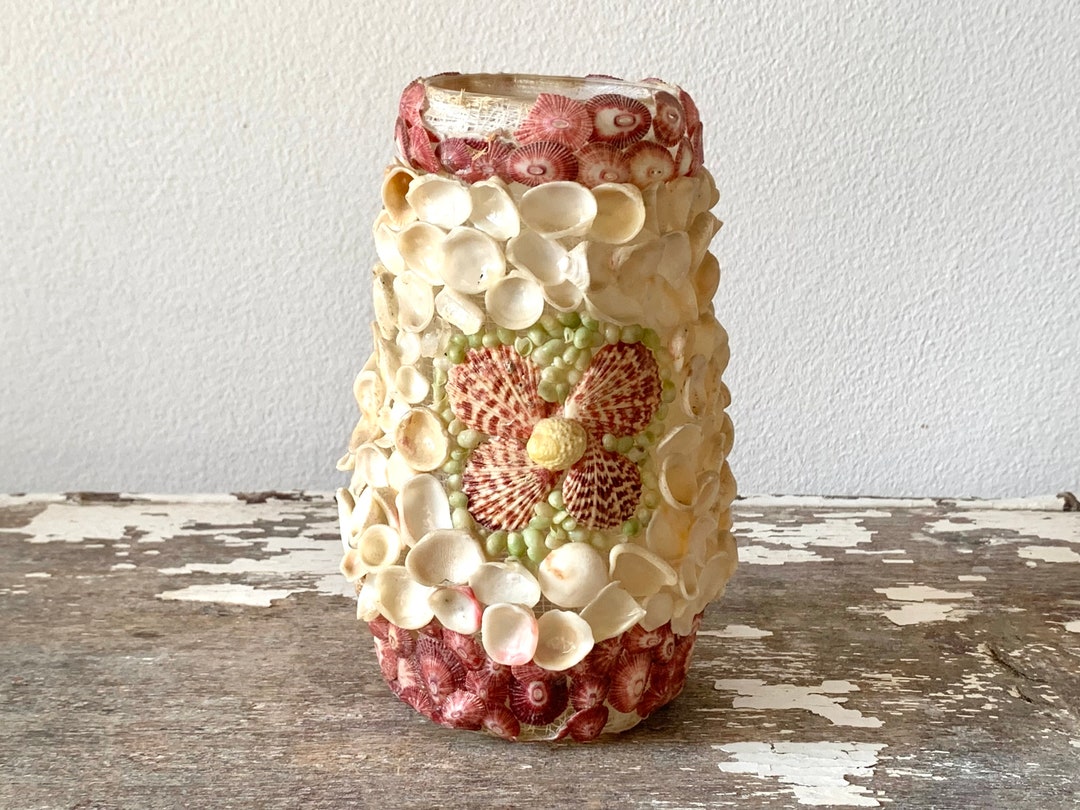 Shell Covered Vase - Etsy