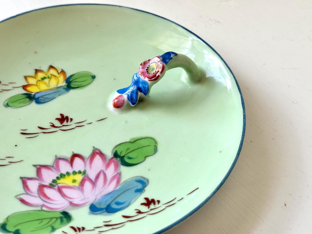 Vintage Porcelain Nappy Dish Made in Japan With Hand Painted ...
