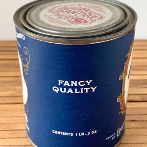 Antique Edgett-burnham Company Label- Cantique Re-purposed Can-display ...