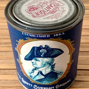 Antique Edgett-burnham Company Label- Cantique Re-purposed Can-display ...