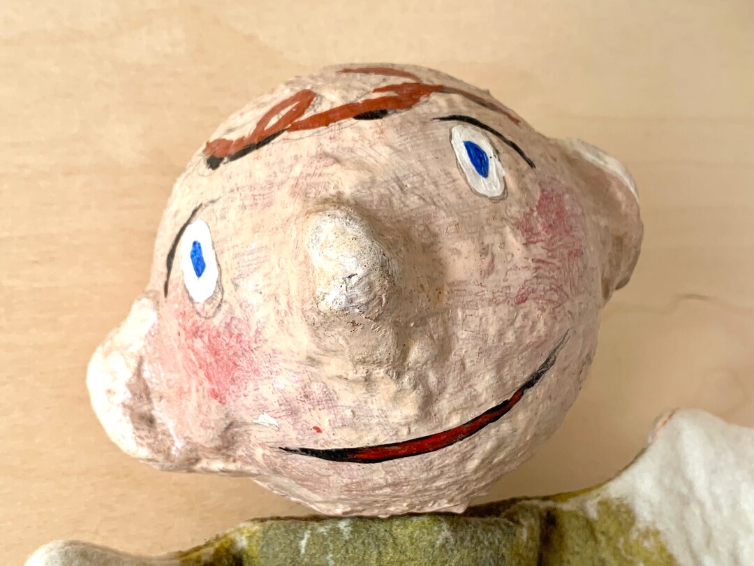 Handmade Charlie Brown Stick Puppet-paper Mache-child-like - Etsy