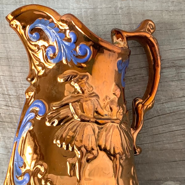 Lusterware Pitcher - Etsy