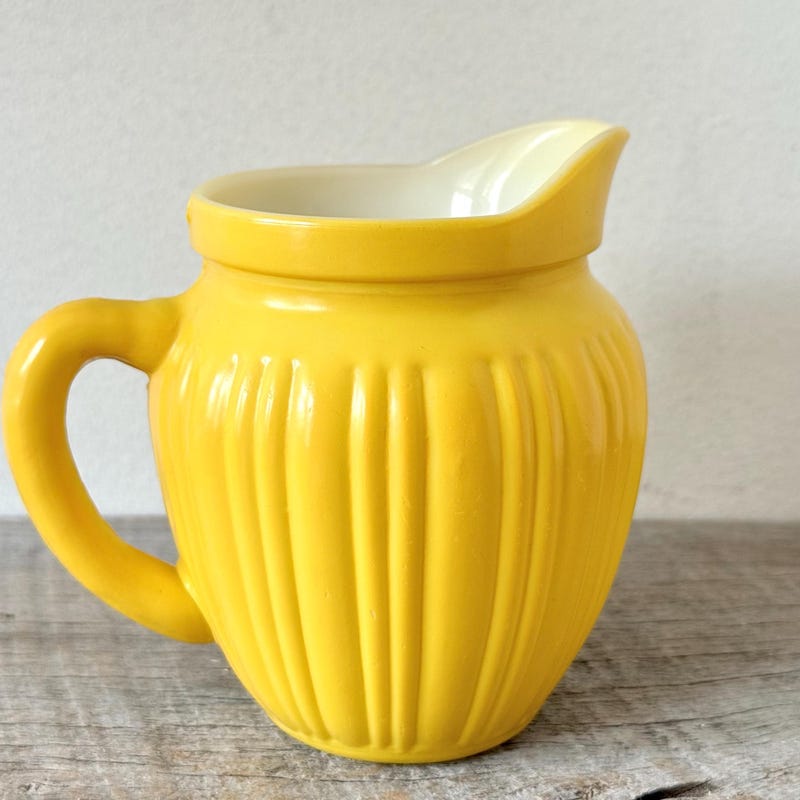 Yellow Milk Glass - Etsy