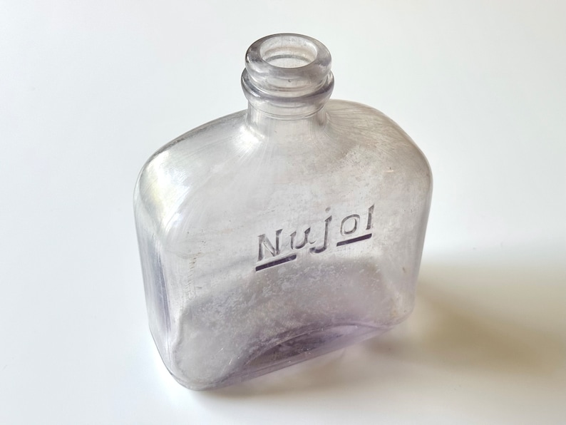 Vintage Nujol Apothecary Jar-mineral Oil - Etsy