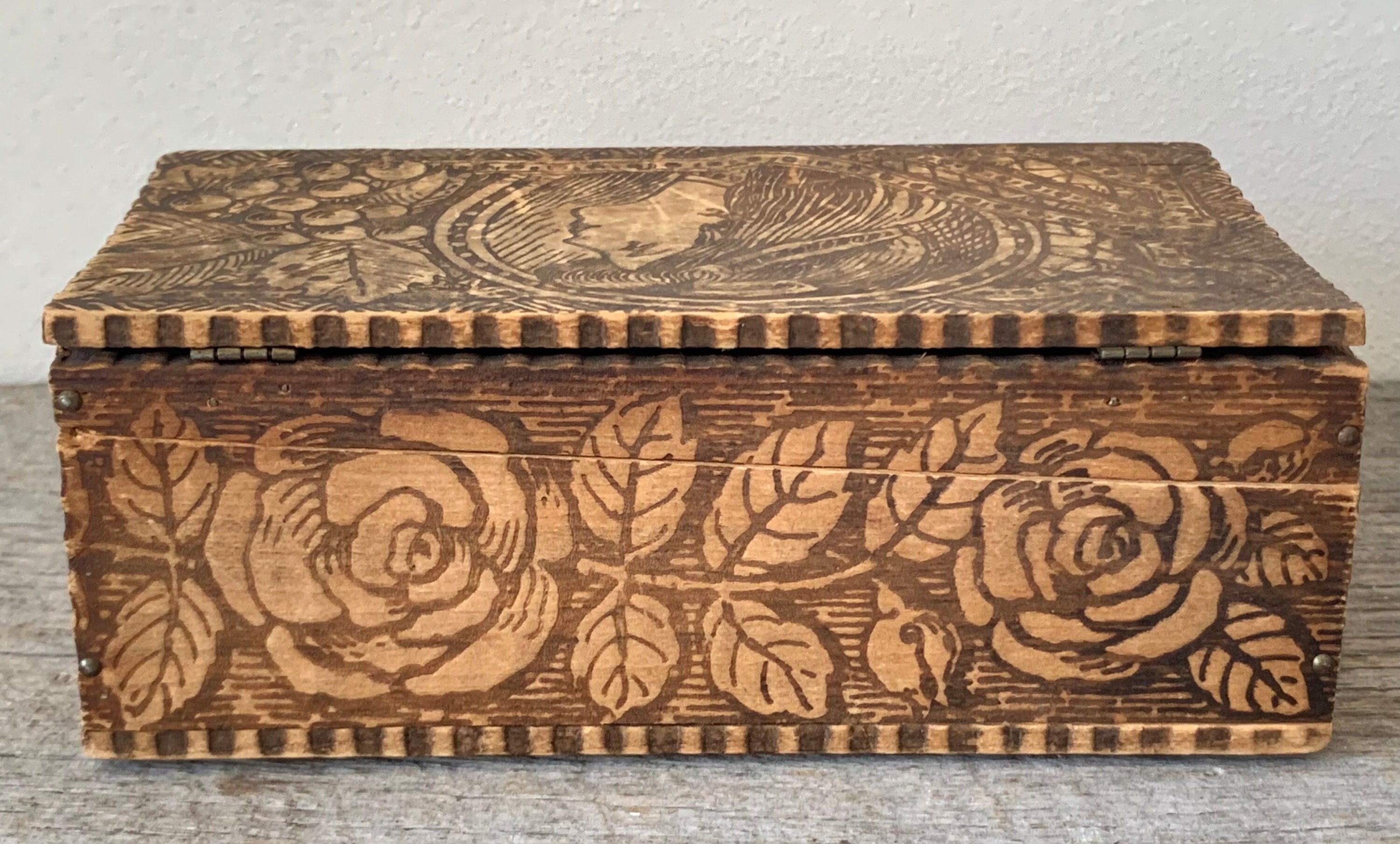 Pyrography Wood Box - Etsy