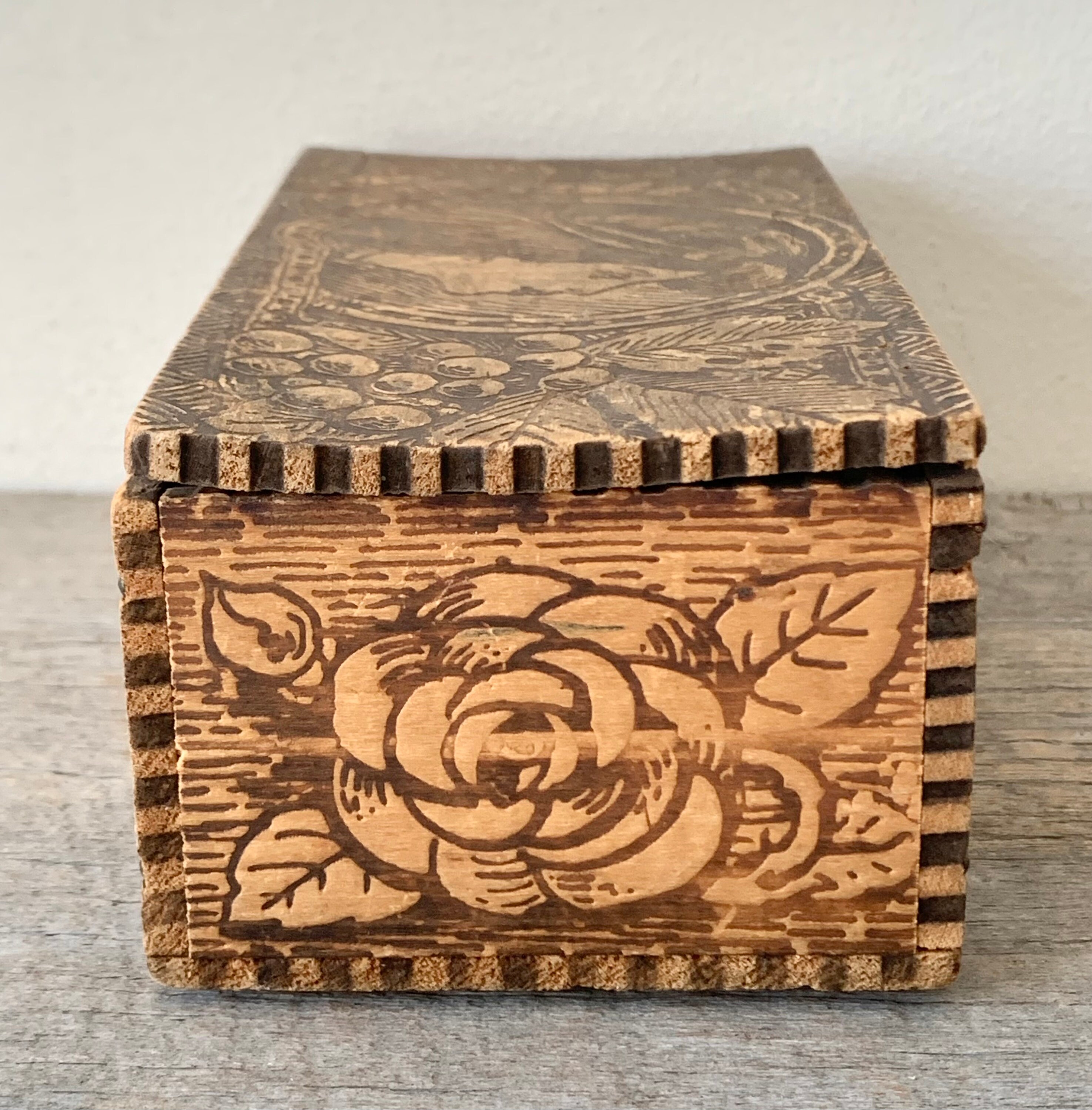 Pyrography Wood Box - Etsy