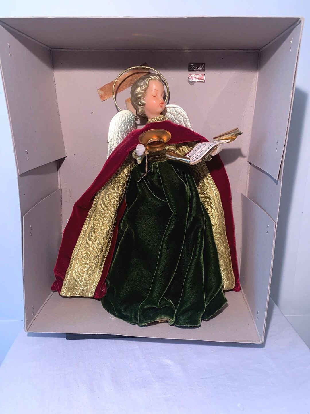 Vintage Koestel West Germany Angel Tree Topper – Unused, Handmade ...