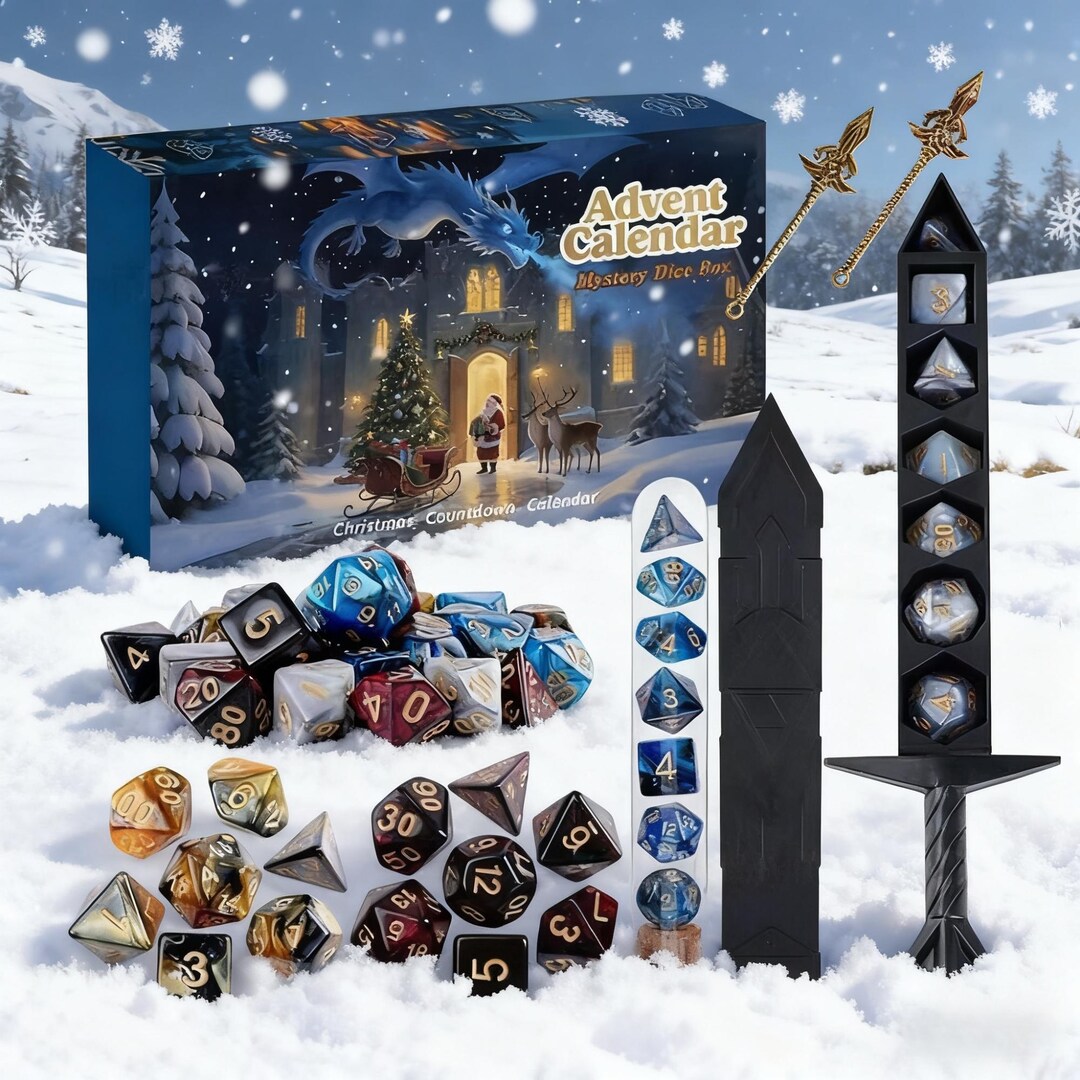 3D Christmas Countdown Dice Advent Calendar 2025,dice Set Vacation ...