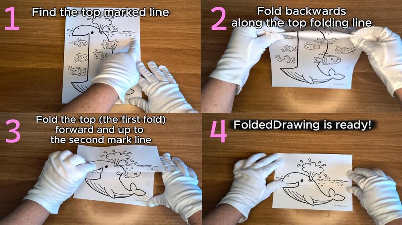 Folded Winding Path Coloring Page – Printable Fold & Color Activity for ...