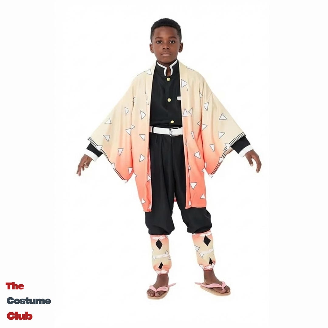 Kids Anime Swordsman Costume Set Boys and Girls Japanese Style Outfit ...
