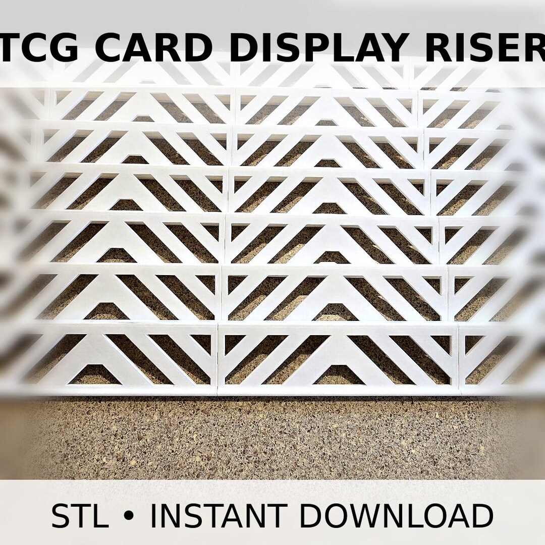 Modular TCG Card Display Riser | Digital Files STL + Includes Optimized ...