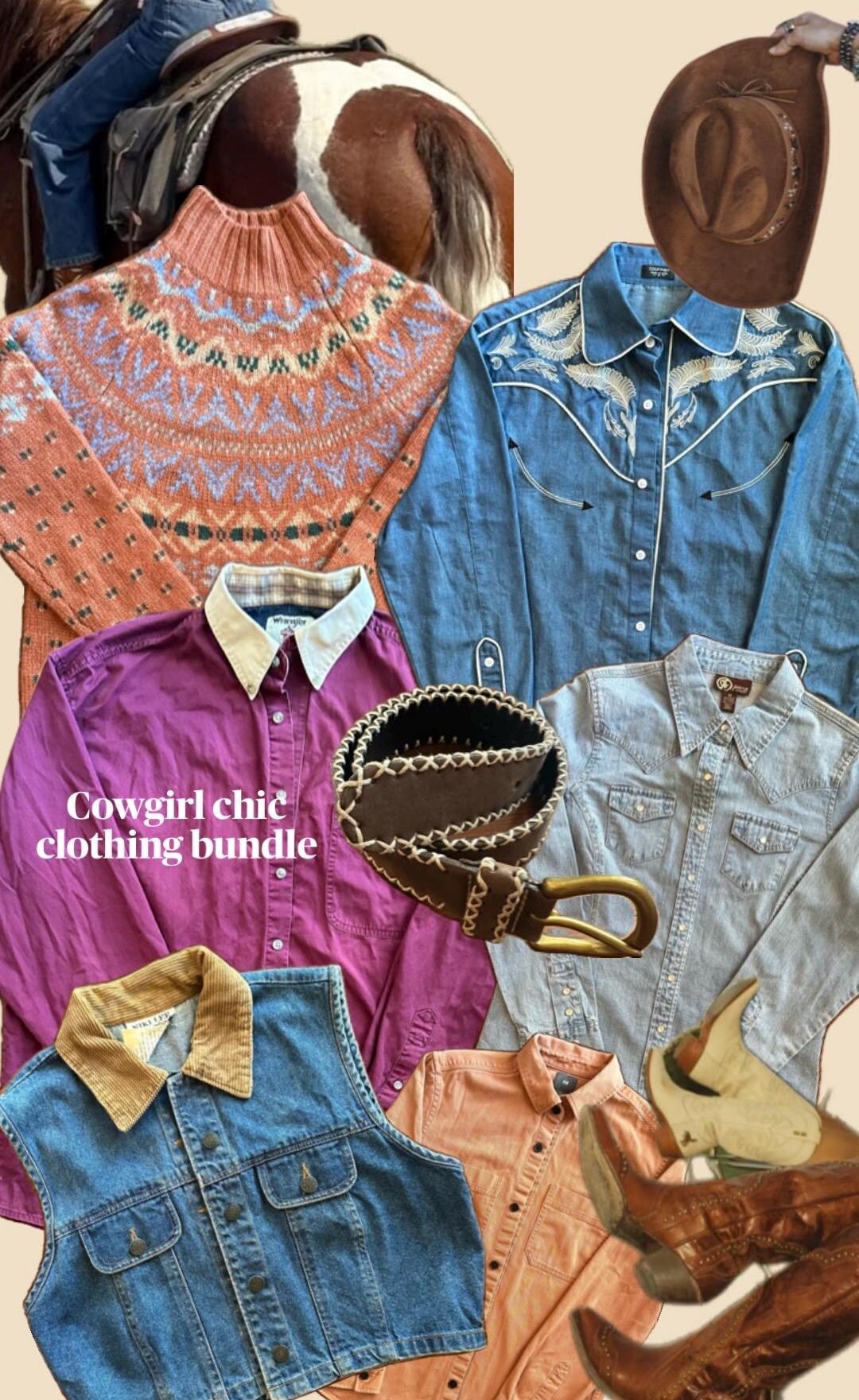 Curated Clothing Bundle- Western Cowgirl Chic || Style Clothing Box ...