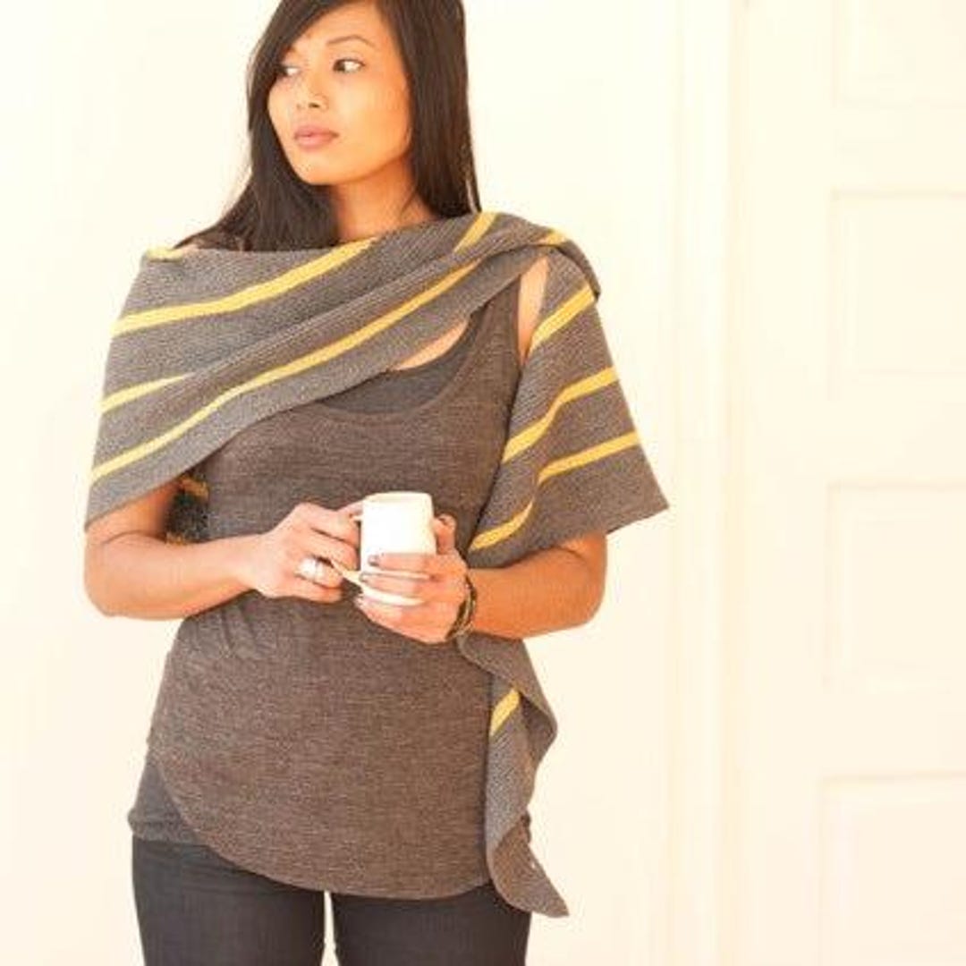 Iszara Shawl Knitting Pattern PDF – Bold Half Circle Shawl With ...