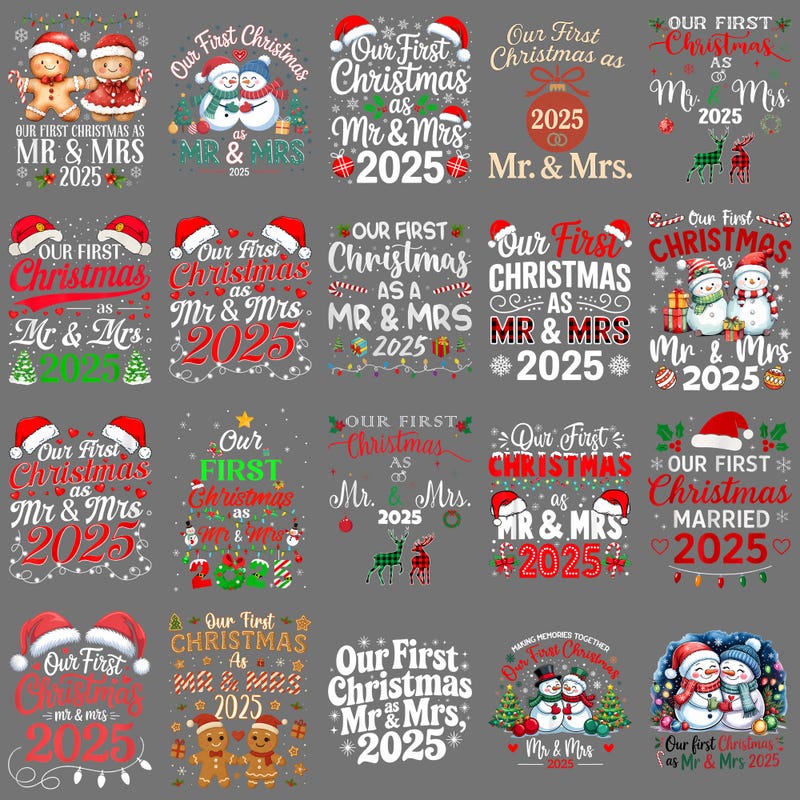 2025 Mr & Mrs Ornament - Etsy