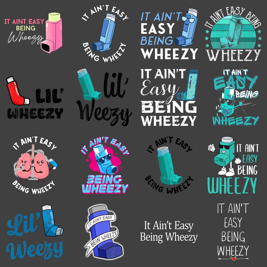 Wheezy Awareness PNG – It’s Not Easy Being Wheezy, Funny COPD Ribbon ...