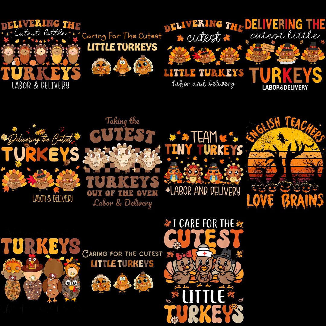 Delivering the Cutest Turkeys PNG - Funny Labor and Delivery Nurse ...
