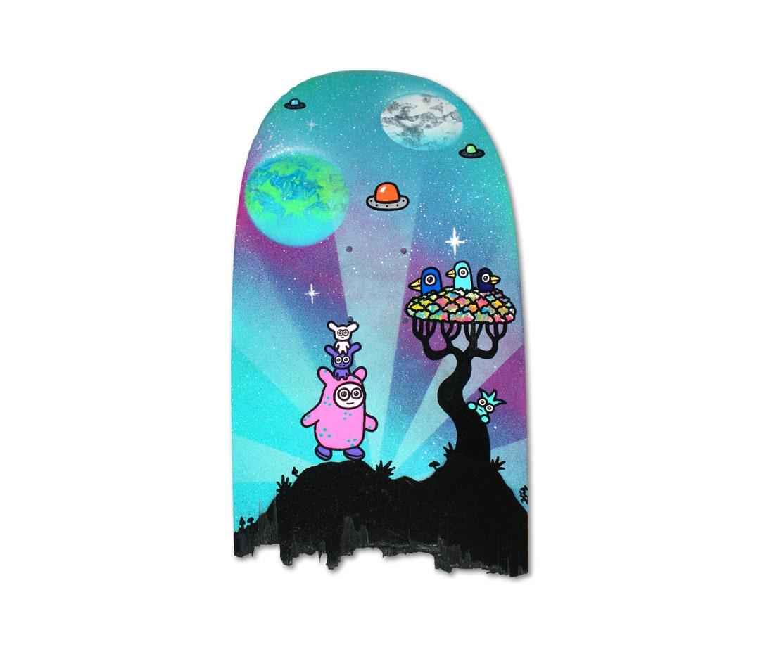 Stick Together - Original, Graffiti, Skateboard Art - Hand Painted ...