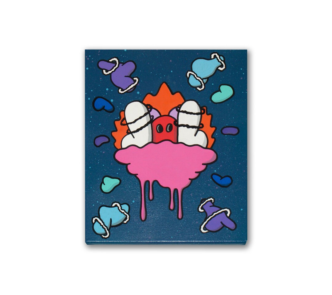 Evolve - Original, Painted, Graffiti, Canvas. Urban Pop, Art. Cute ...