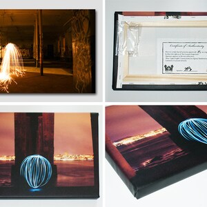 Creature of Light - Light Graffiti Canvas Print - Ltd Edition of 25 ...