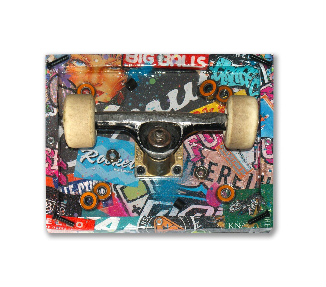 Fragments of Sesh - Skateboard Sculpture - 3D, Original Graffiti Art ...