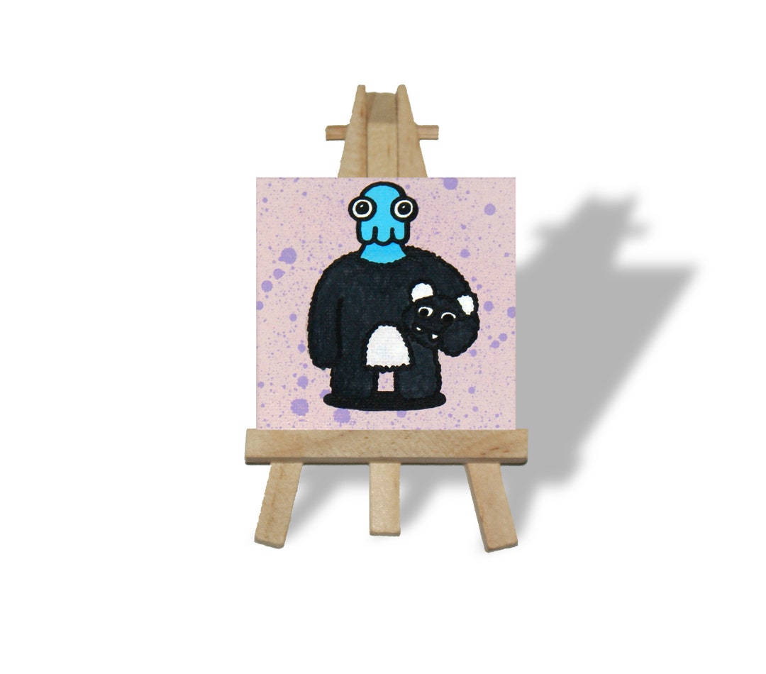 Disguise Surprise Original, Painted, Graffiti, Canvas. With Mini Easel ...