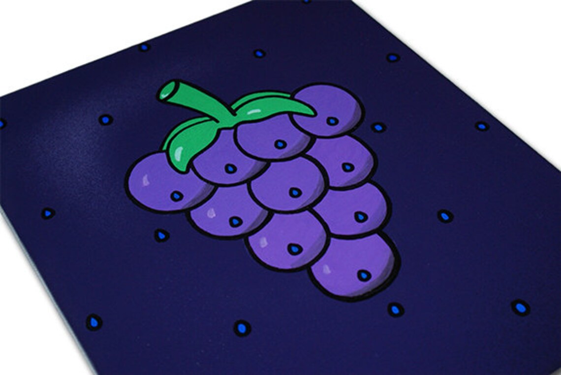 Grapes Painted Graffiti Canvas. Cute Urban Street - Etsy