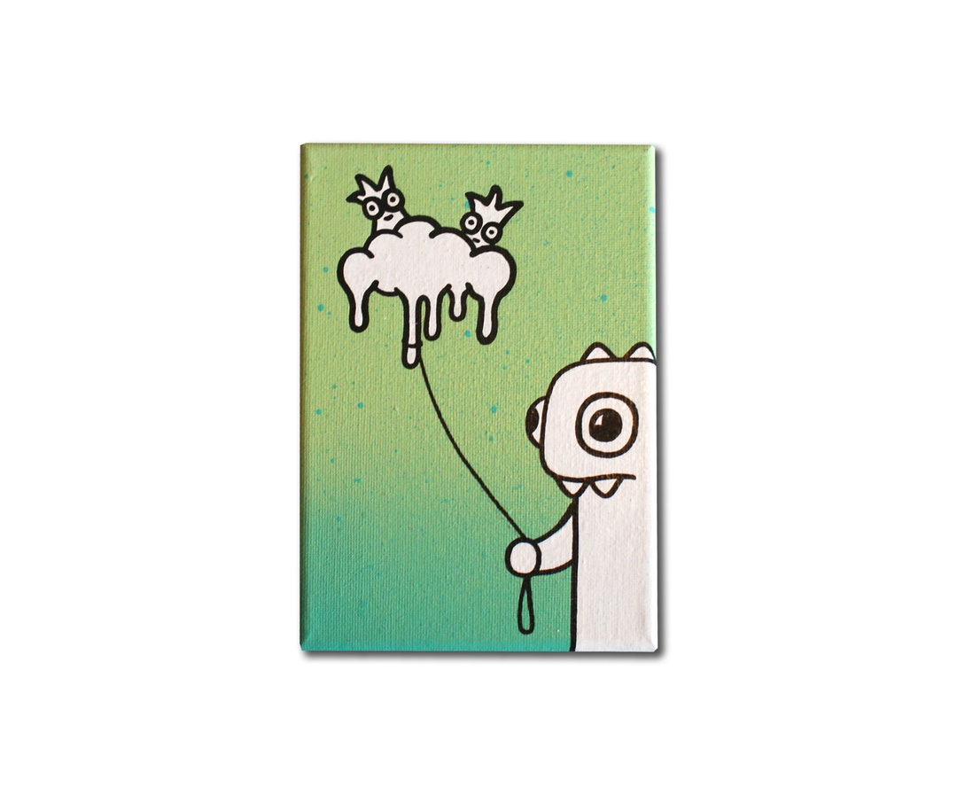Floating Pets - Painted, Graffiti, Canvas. Urban, Pop, Art. Outsider ...