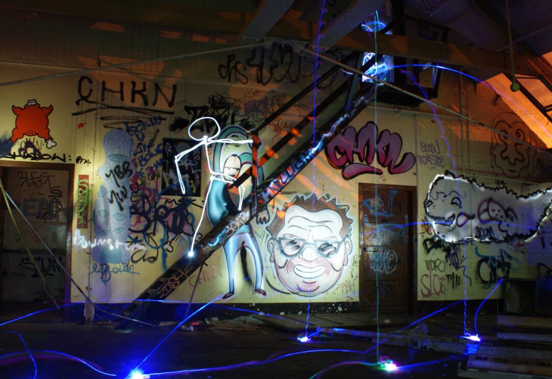 Curiosity - Light Graffiti Canvas Print - Ltd Edition of 25 - Long ...