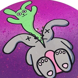 Free the Spirit - Original, Painted, Graffiti, 12" Vinyl. Cute, Pop ...